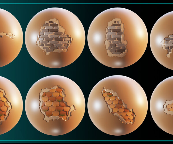 ArtStation - 36 Stylized Damage VOL 03 | Brushes