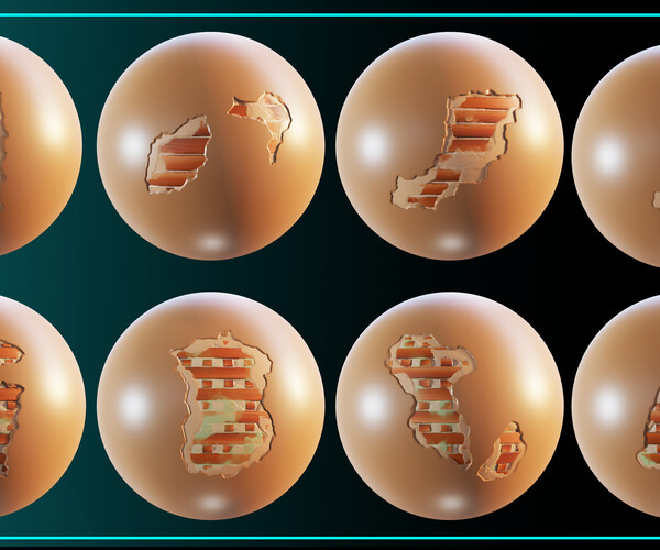 ArtStation - 36 Stylized Damage VOL 03 | Brushes