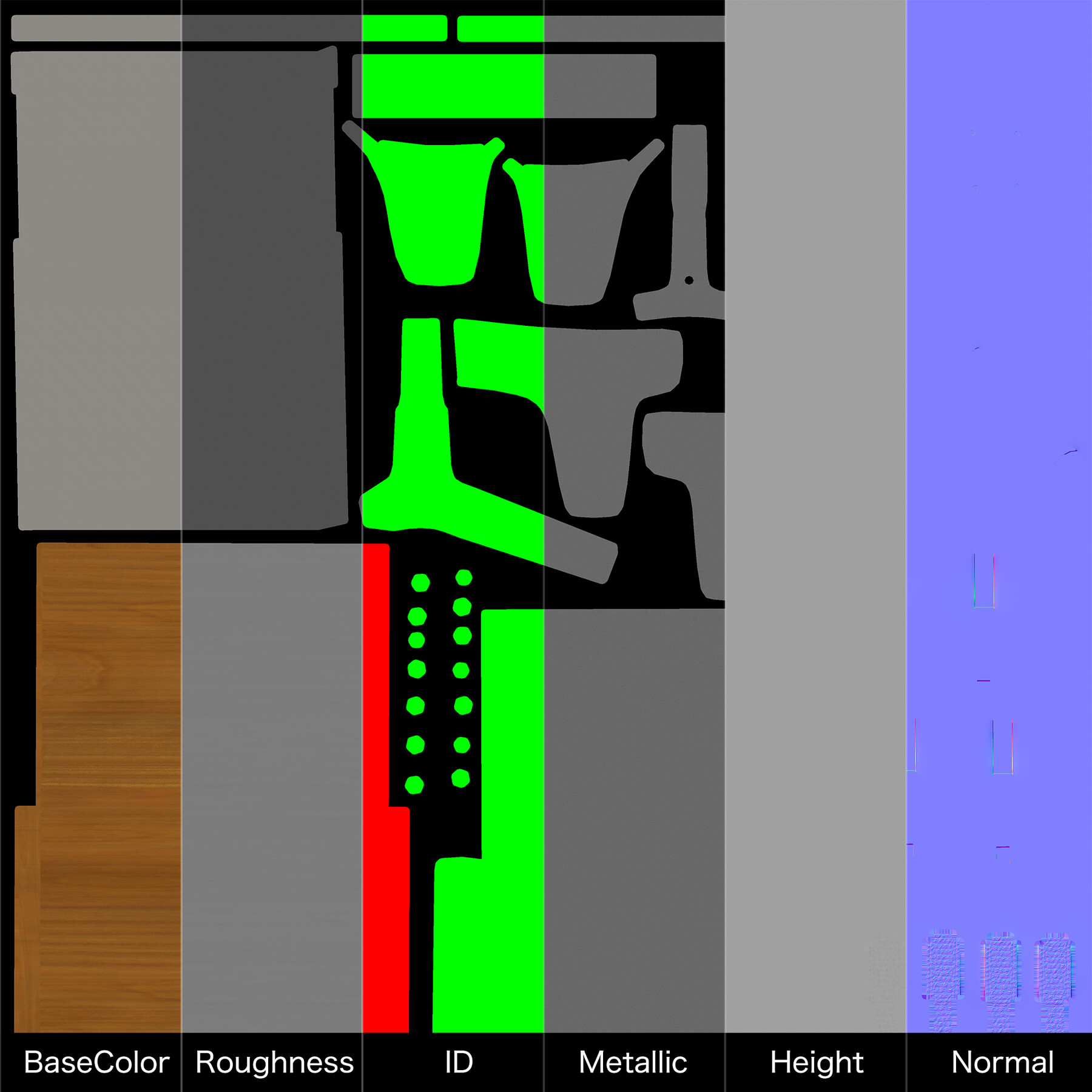 ArtStation - School Desk and Chair | Game Assets