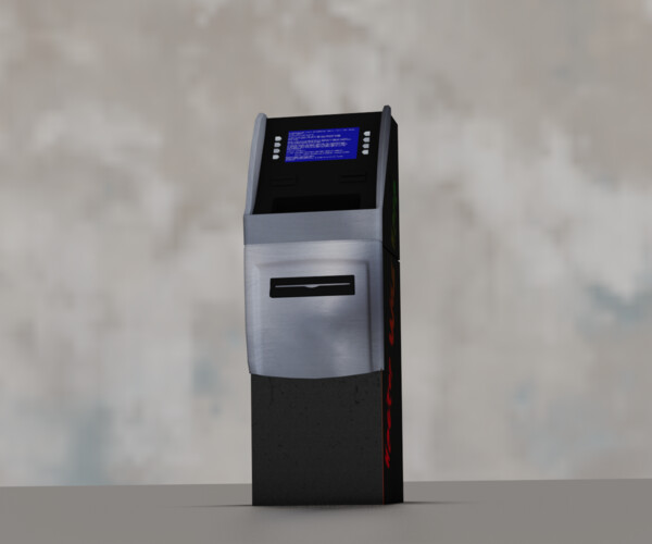 ArtStation - ATM MACHINE GAME READY LOW POLY | Game Assets