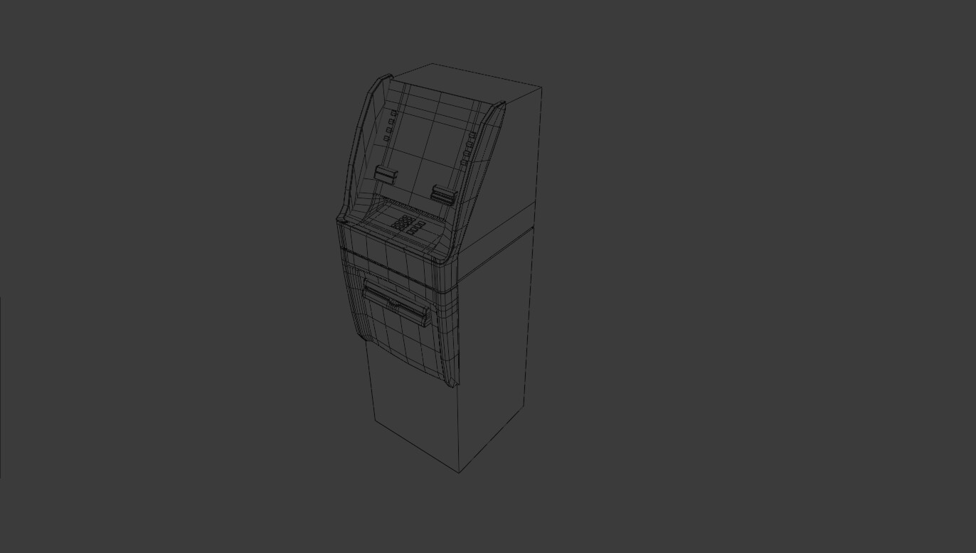 ArtStation - ATM MACHINE GAME READY LOW POLY | Game Assets