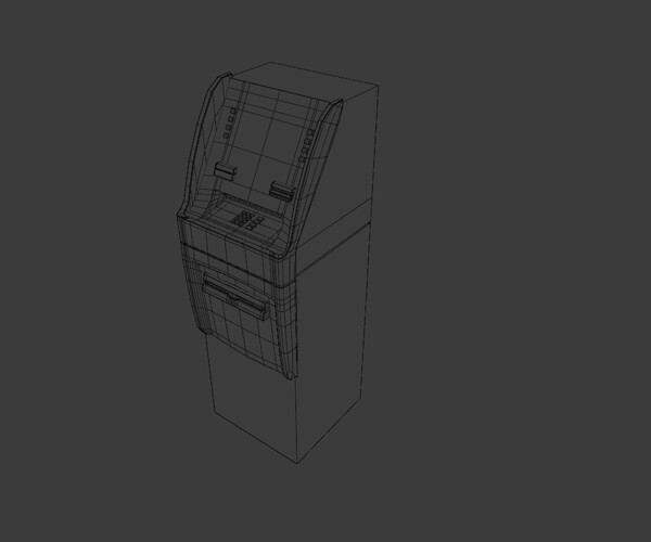 ArtStation - ATM MACHINE GAME READY LOW POLY | Game Assets