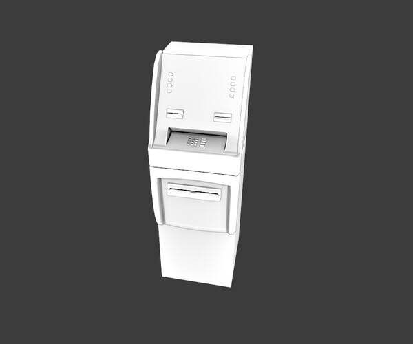 ArtStation - ATM MACHINE GAME READY LOW POLY | Game Assets