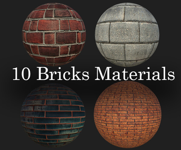 ArtStation - Brick Materials Vol. 1 | Game Assets