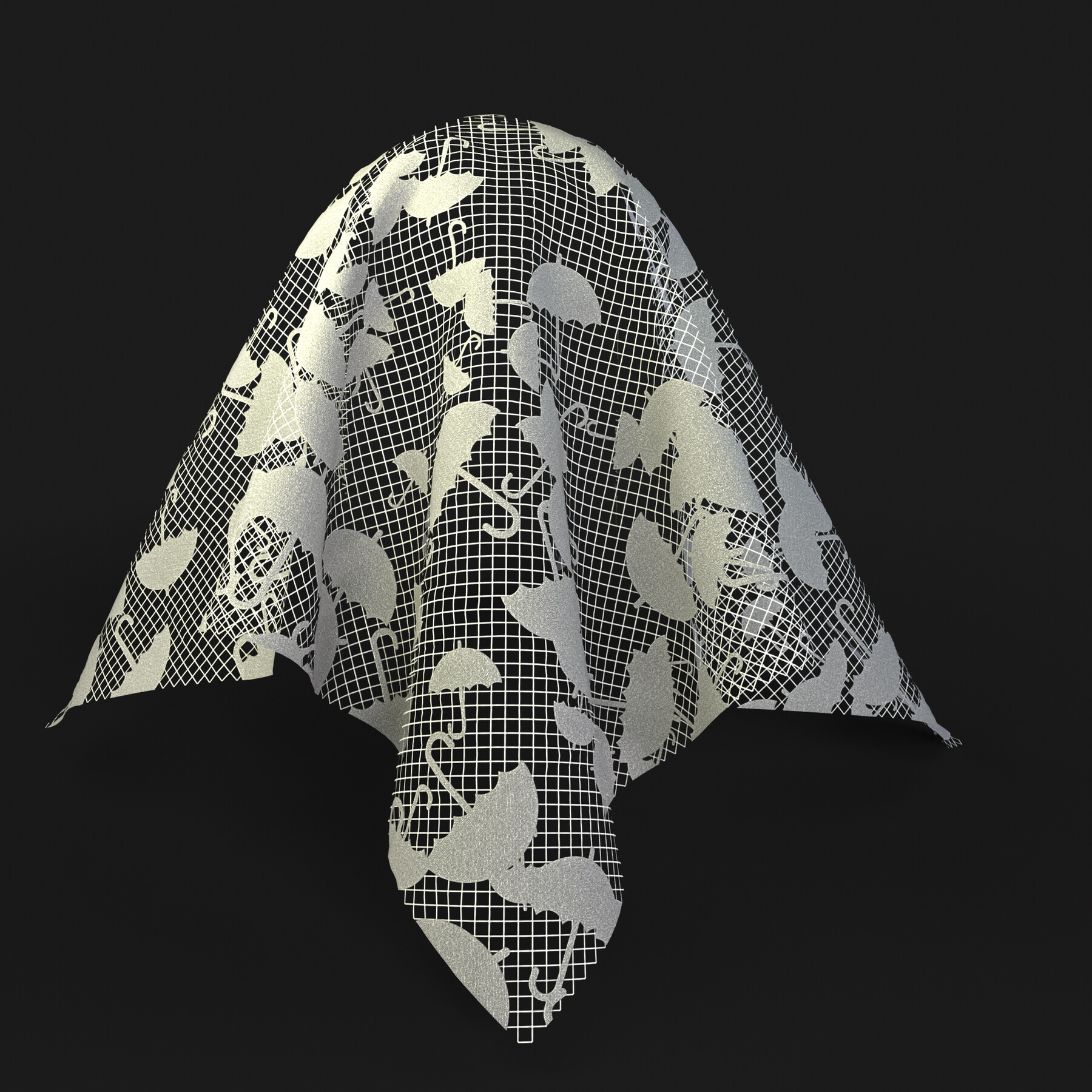 ArtStation - 7 Fantasy Lace Fabric Materials vol 02 | Game Assets