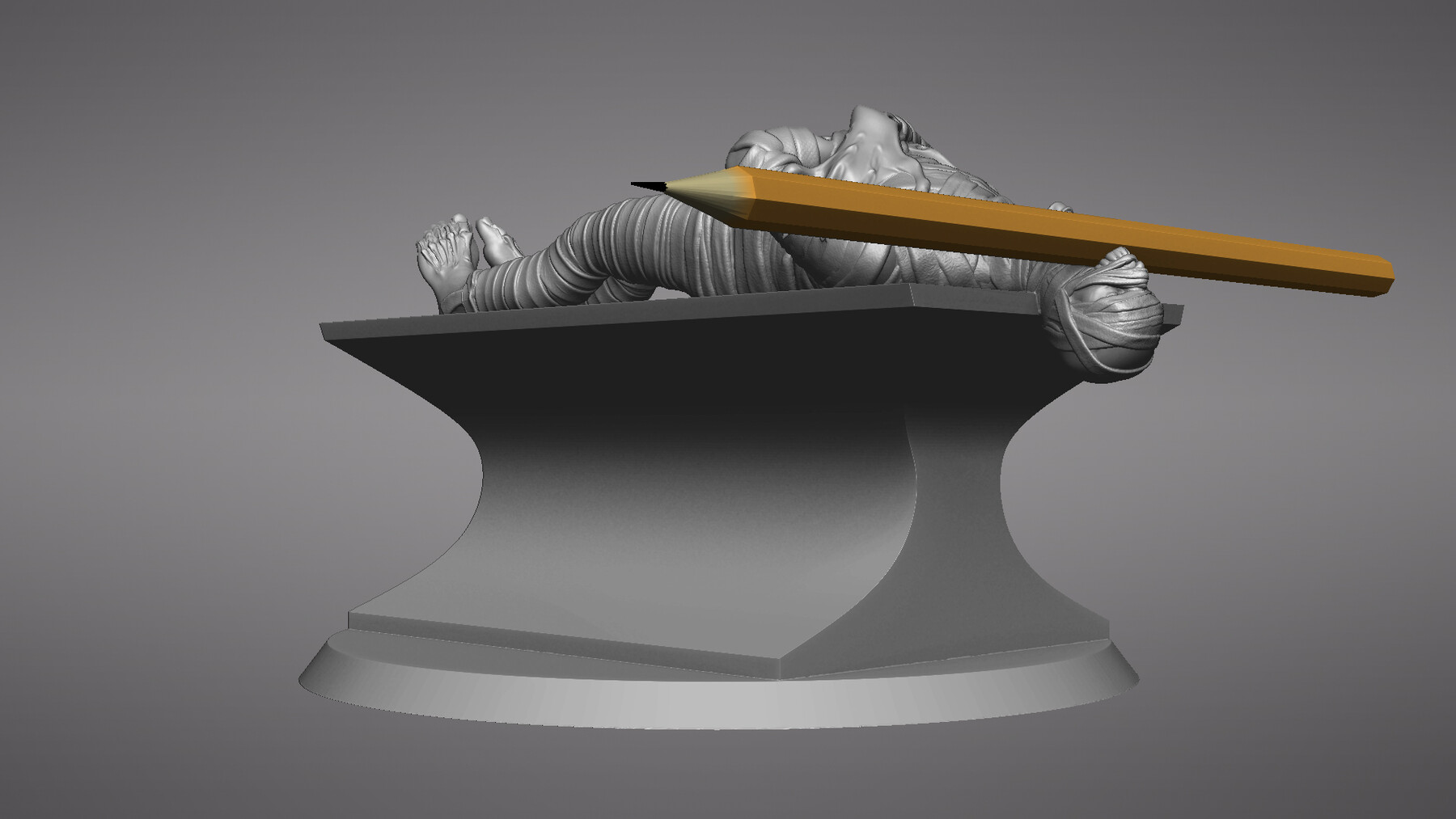 ArtStation - Mummy Tomb - Pen Holder Apple - Wacom - Default Pen 3D ...