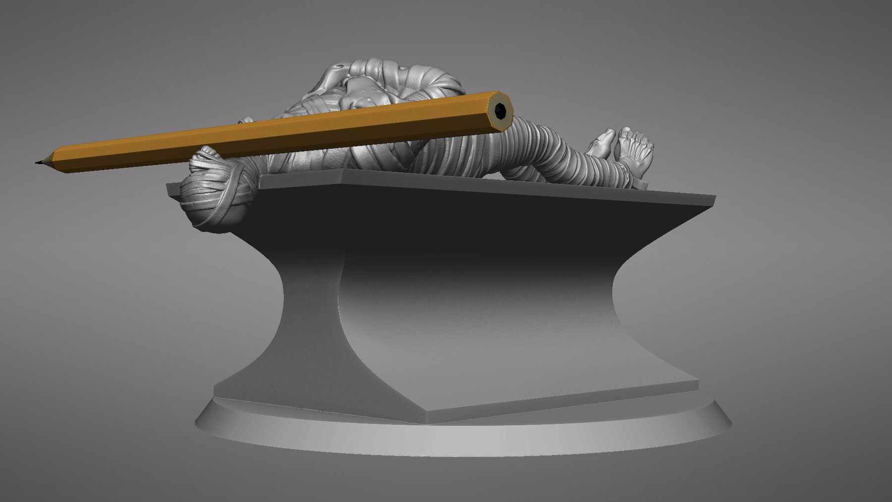 ArtStation - Mummy Tomb - Pen Holder Apple - Wacom - Default Pen 3D ...