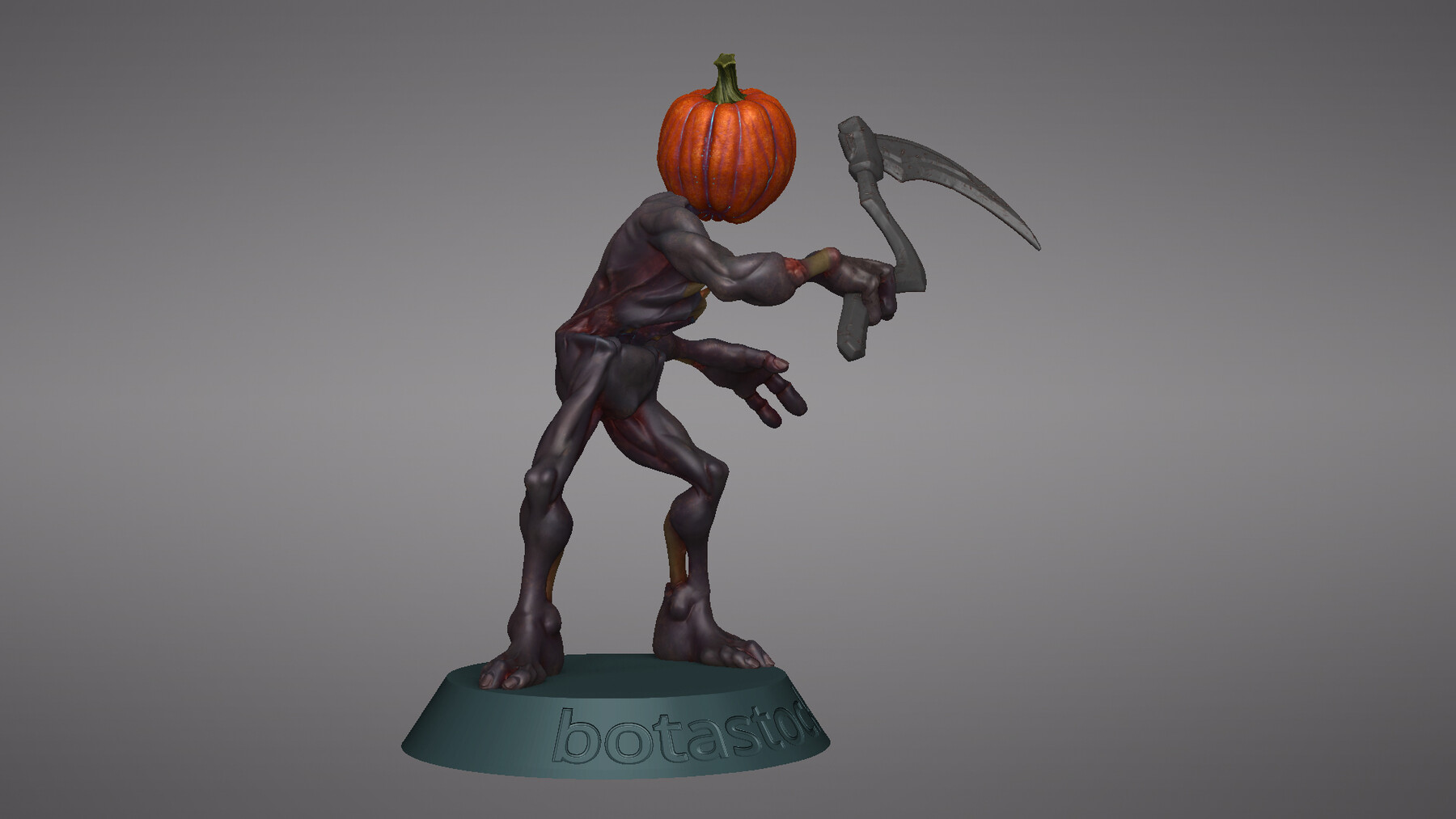 ArtStation - Halloween Pumpkin Undead Pose 02 3D print model | Resources