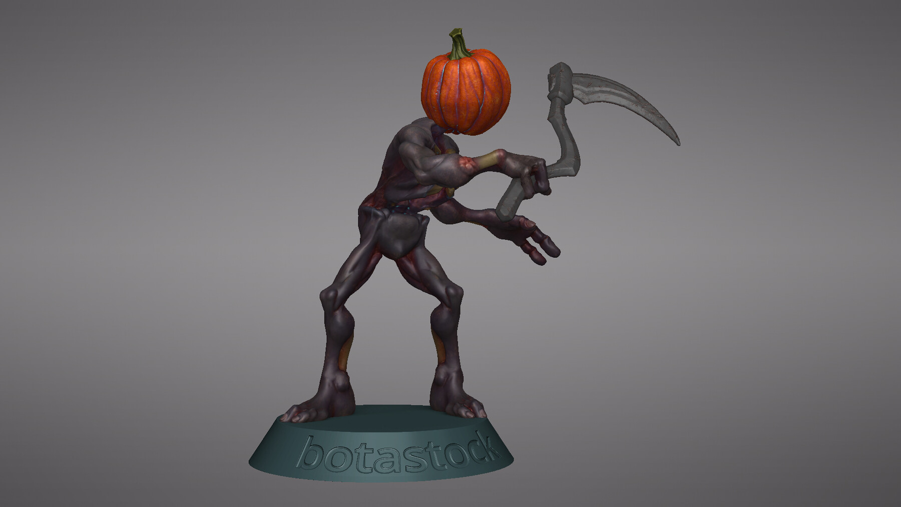 ArtStation - Halloween Pumpkin Undead Pose 02 3D print model | Resources