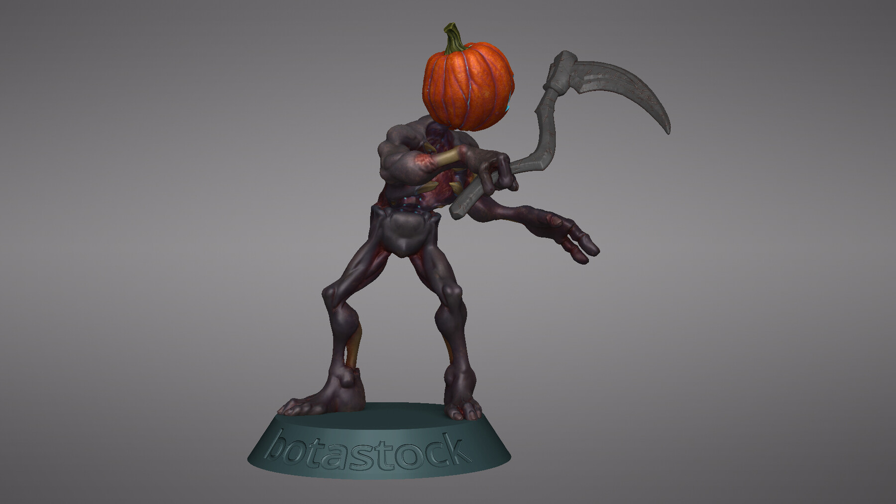 ArtStation - Halloween Pumpkin Undead Pose 02 3D print model | Resources