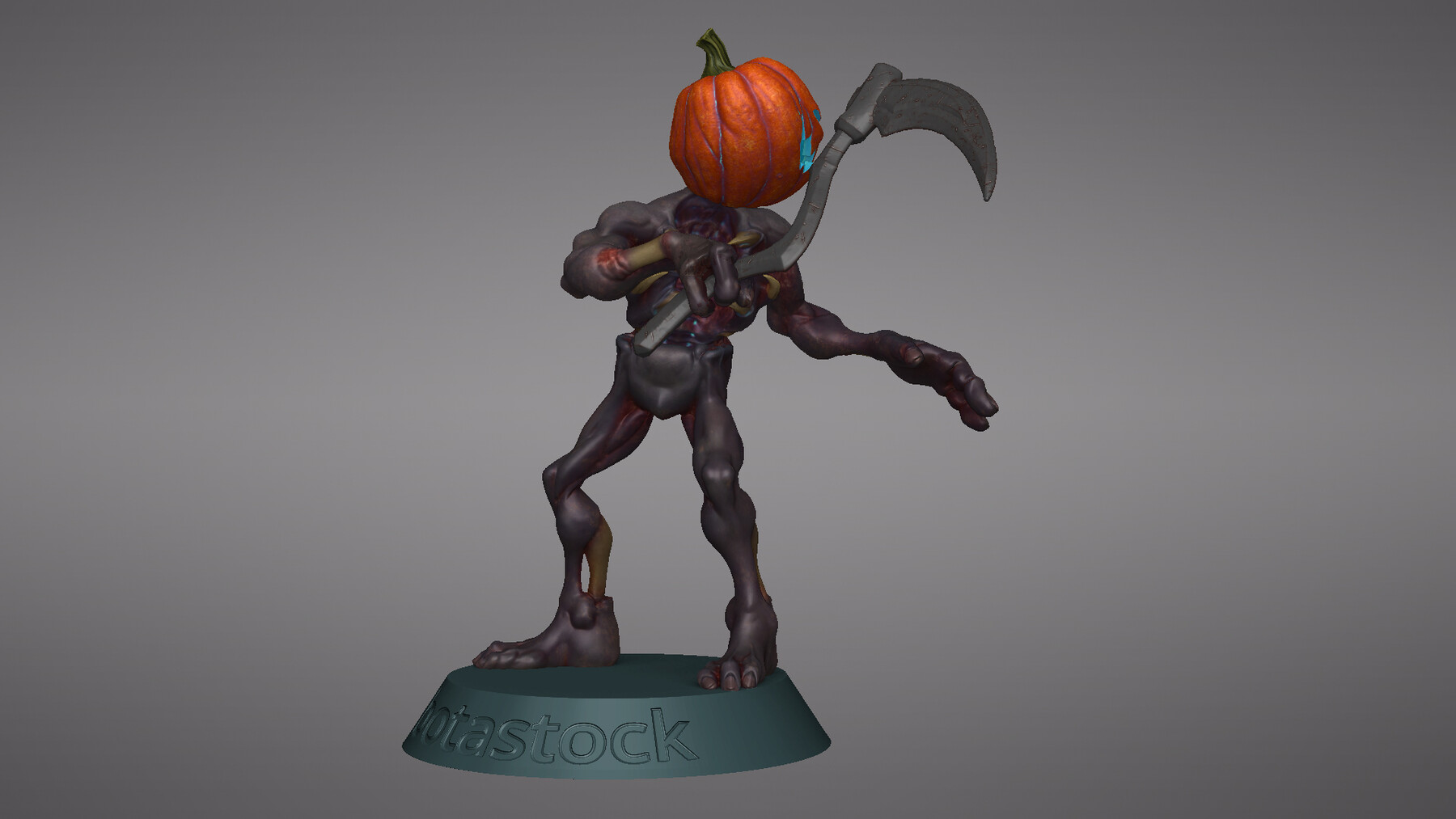 ArtStation - Halloween Pumpkin Undead Pose 02 3D print model | Resources