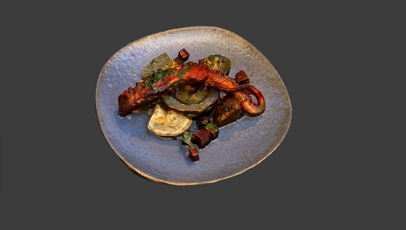 ArtStation - GRILLED OCTOPUS GAME READY | Resources