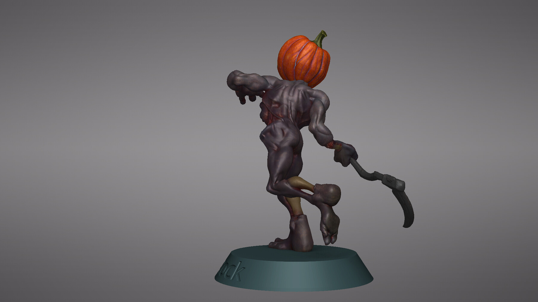 ArtStation - Humanoid Pumpkin Undead Pose 06 3D print model | Resources