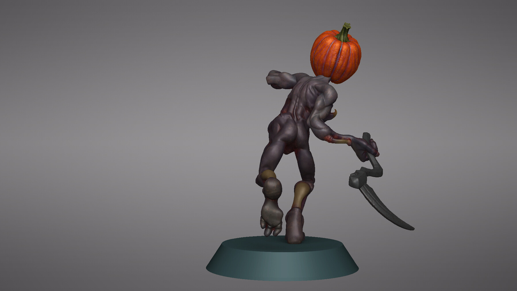 ArtStation - Humanoid Pumpkin Undead Pose 06 3D print model | Resources
