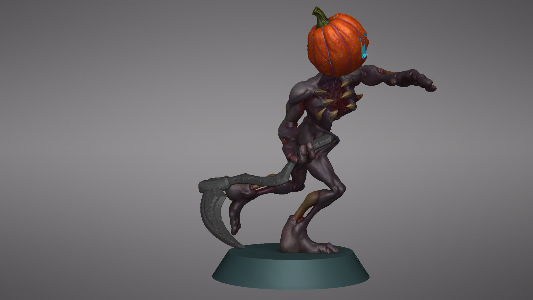 ArtStation - Humanoid Pumpkin Undead Pose 06 3D print model | Resources