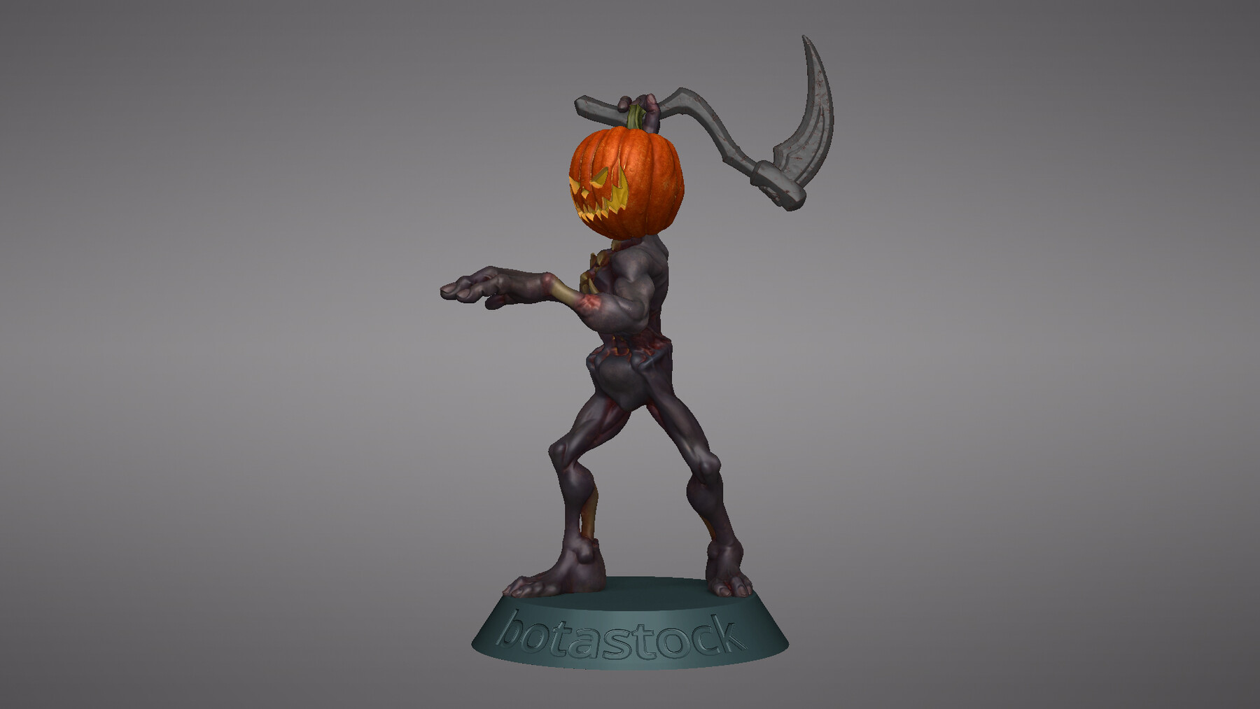 ArtStation - Humanoid Pumpkin Undead Pose 07 3D print model | Resources