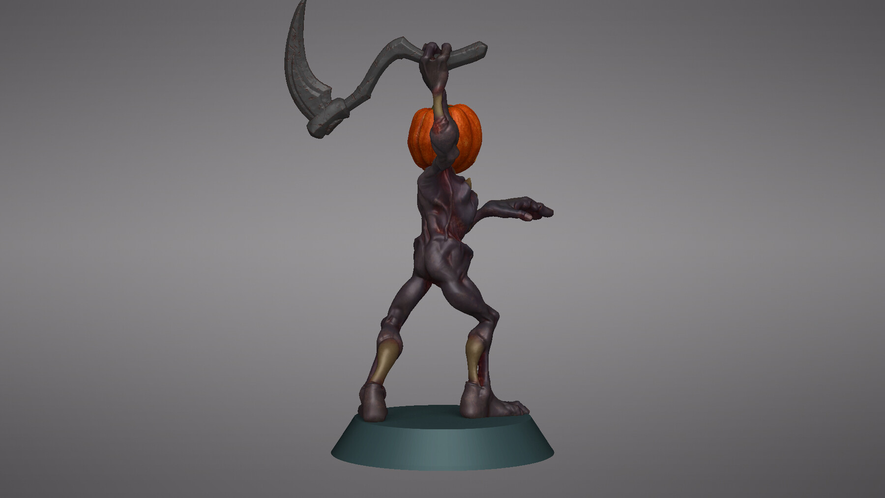 ArtStation - Humanoid Pumpkin Undead Pose 07 3D print model | Resources