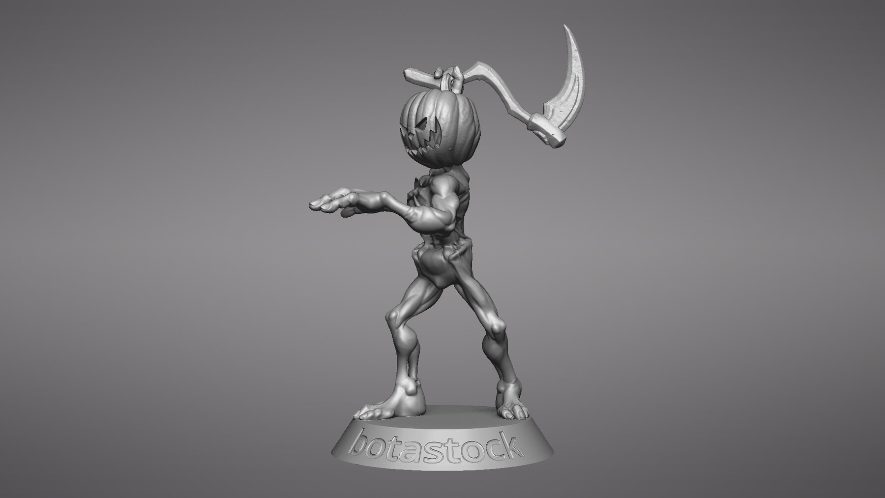 ArtStation - Humanoid Pumpkin Undead Pose 07 3D print model | Resources