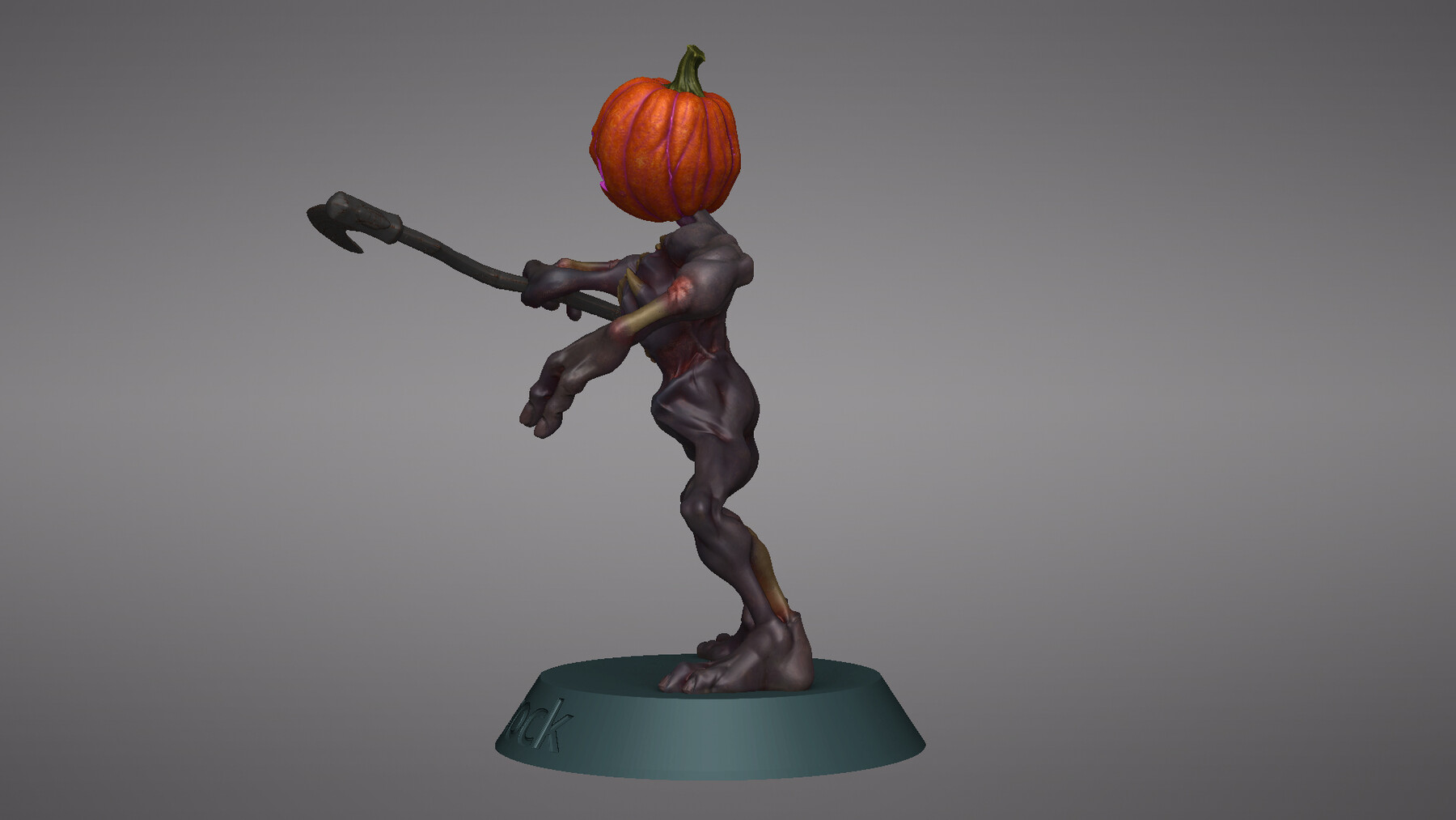 ArtStation - Humanoid Pumpkin Undead Pose 08 3D print model | Resources