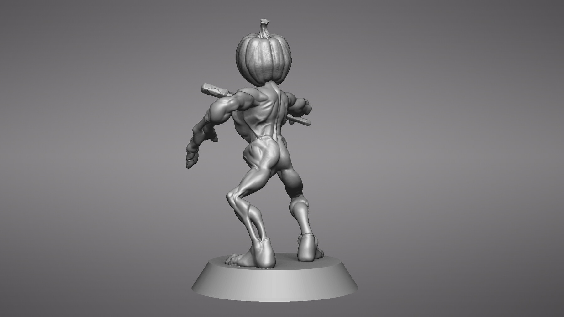 ArtStation - Humanoid Pumpkin Undead Pose 08 3D print model | Resources