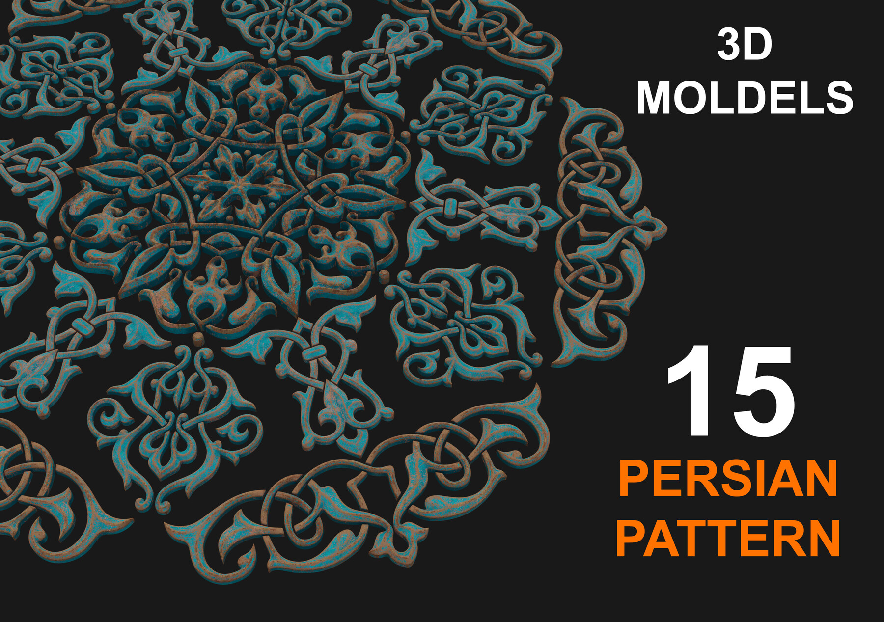 ArtStation - 15 Persian pattern 3D models | Resources