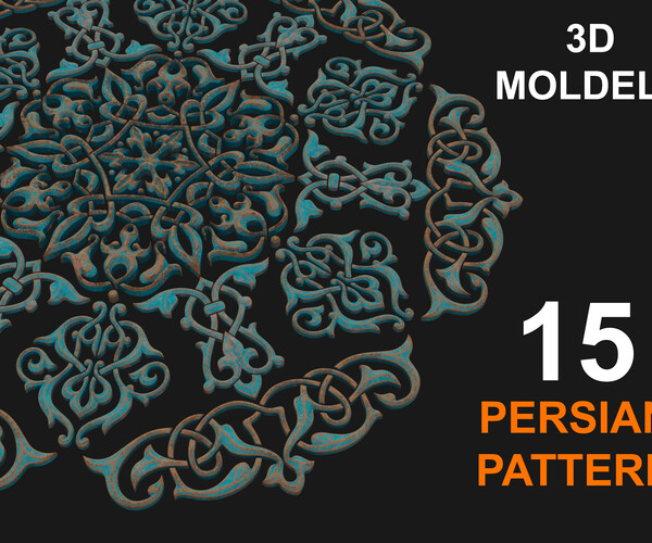 Artstation 15 Persian Pattern 3d Models Resources