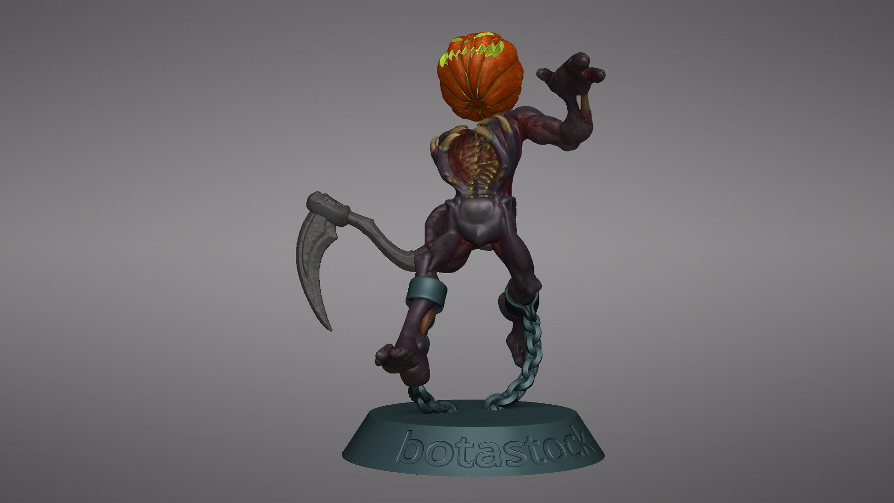 ArtStation - Humanoid Pumpkin Undead Pose 09 3D print model | Resources
