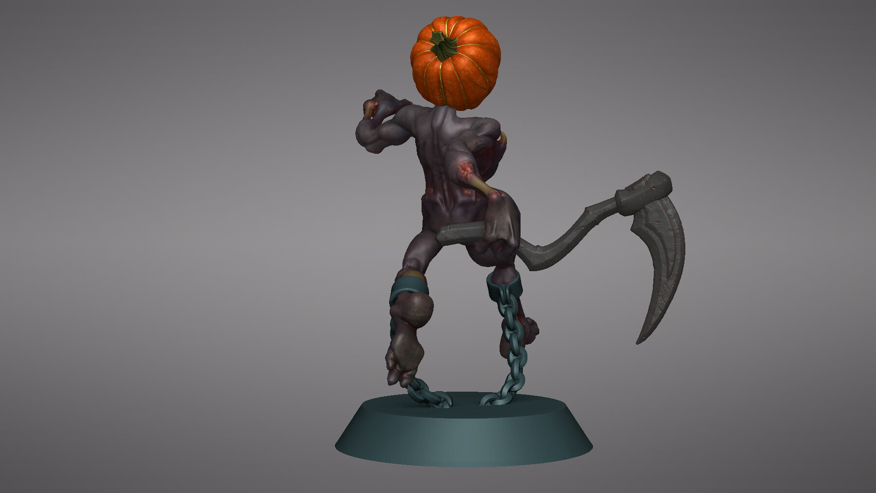 ArtStation - Humanoid Pumpkin Undead Pose 09 3D print model | Resources