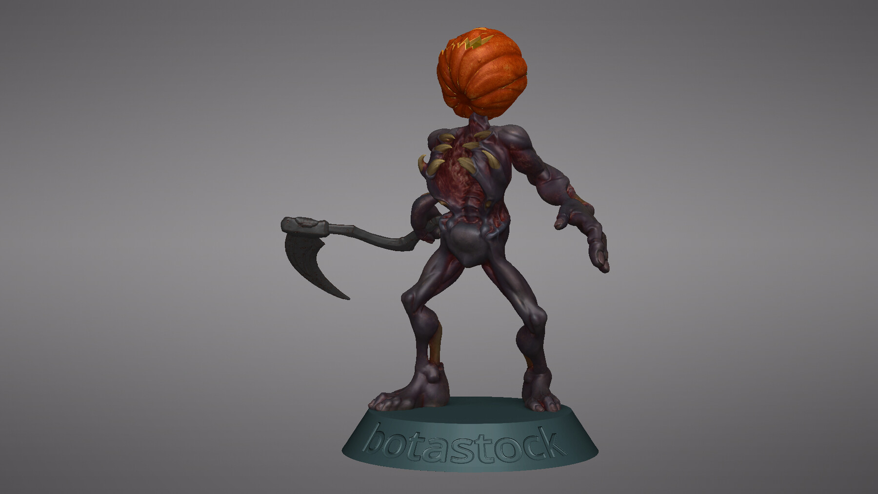 ArtStation - Humanoid Pumpkin Undead Pose 10 3D print model | Resources