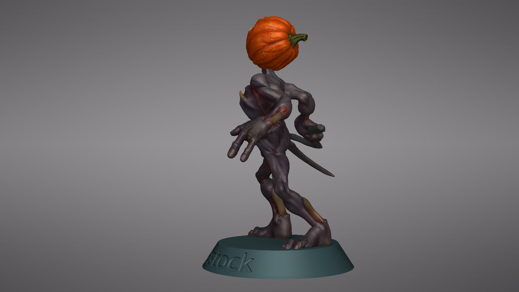 ArtStation - Humanoid Pumpkin Undead Pose 10 3D print model | Resources