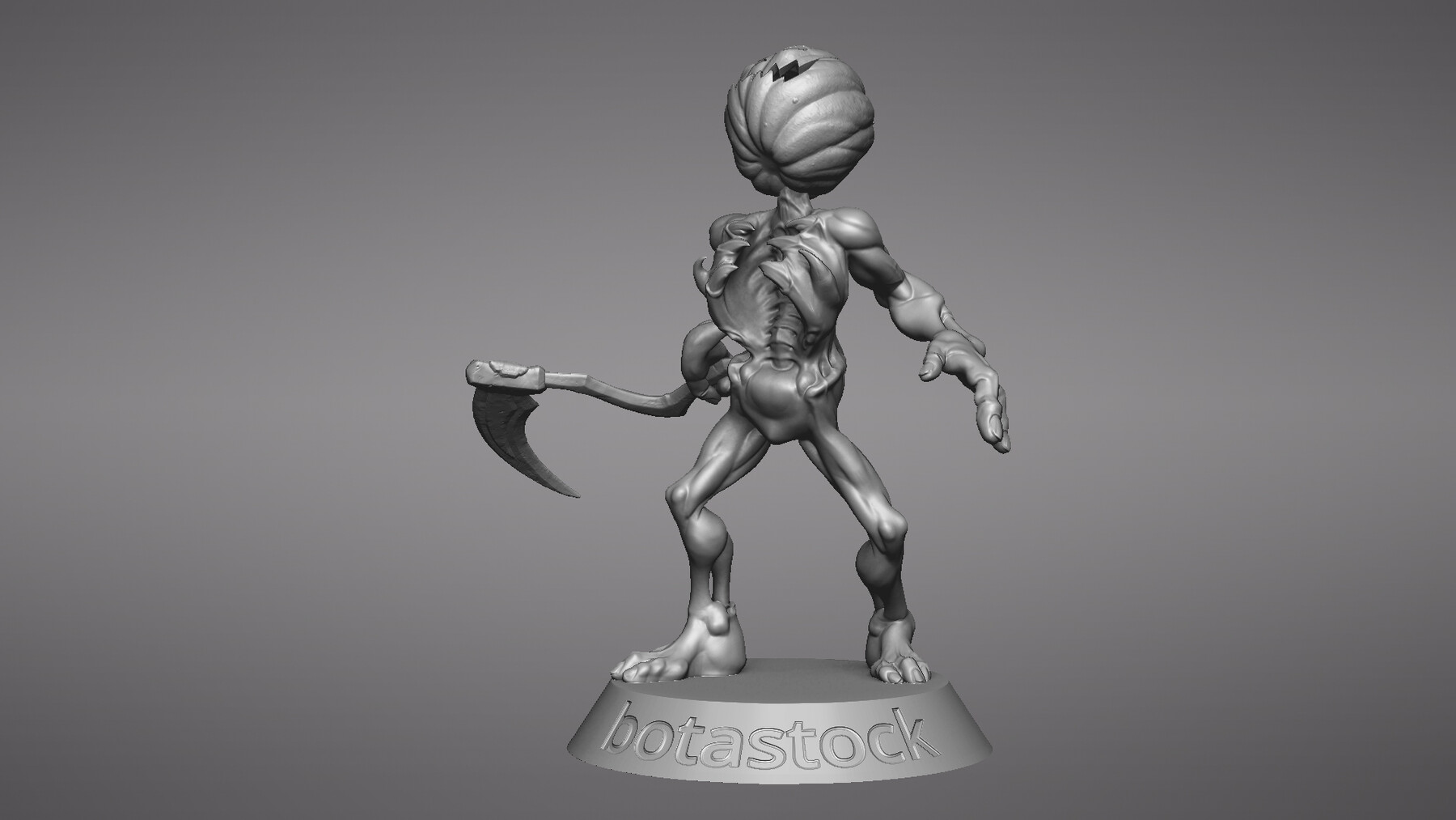 ArtStation - Humanoid Pumpkin Undead Pose 10 3D print model | Resources