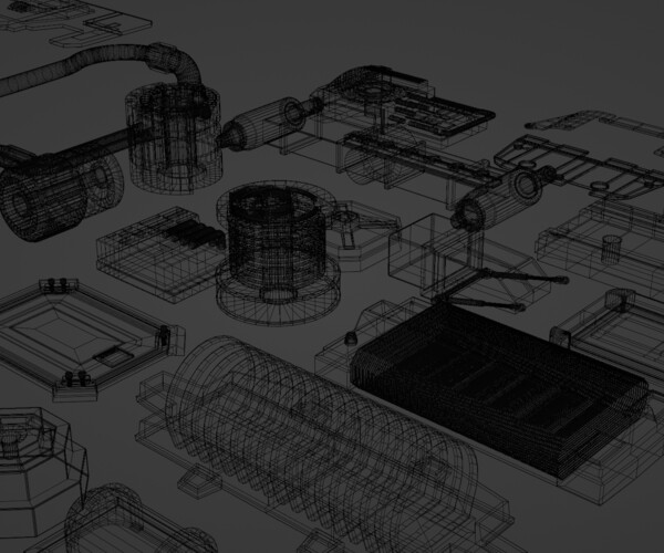 ArtStation - Scifi Kitbashing Set 3 | Resources