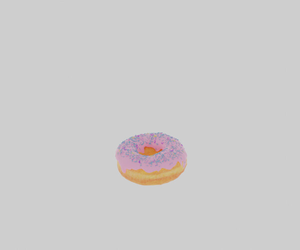 ArtStation - Vanilla Donut 3D Model - Textures & Animations | Resources