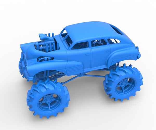 ArtStation - 3D printable Diecast Mud truck 3 Scale 1:25 | Resources