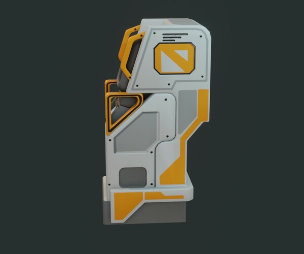 ArtStation - Sci-Fi Computer - Game Ready - PBR | Game Assets