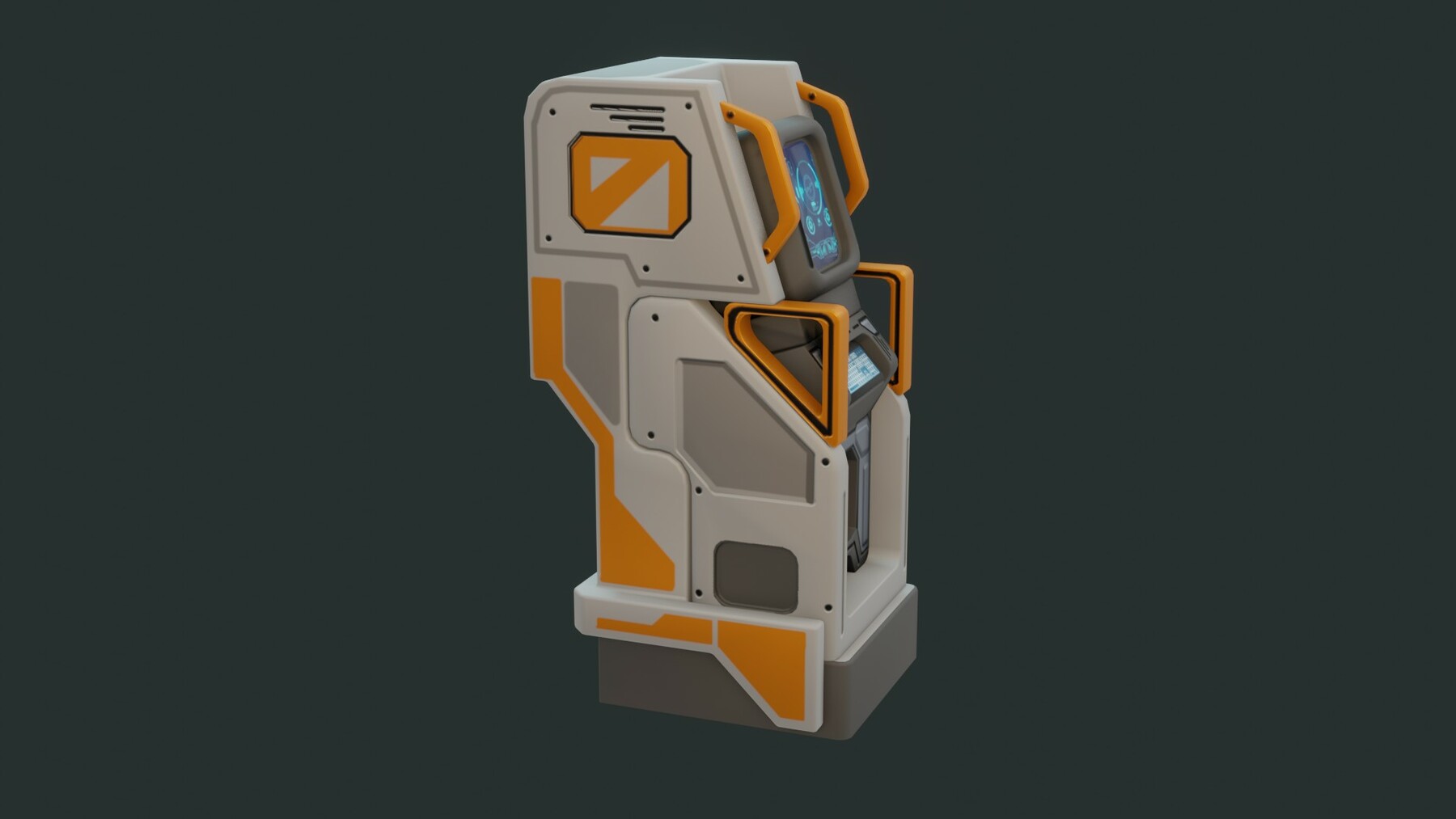 ArtStation - Sci-Fi Computer - Game Ready - PBR | Game Assets
