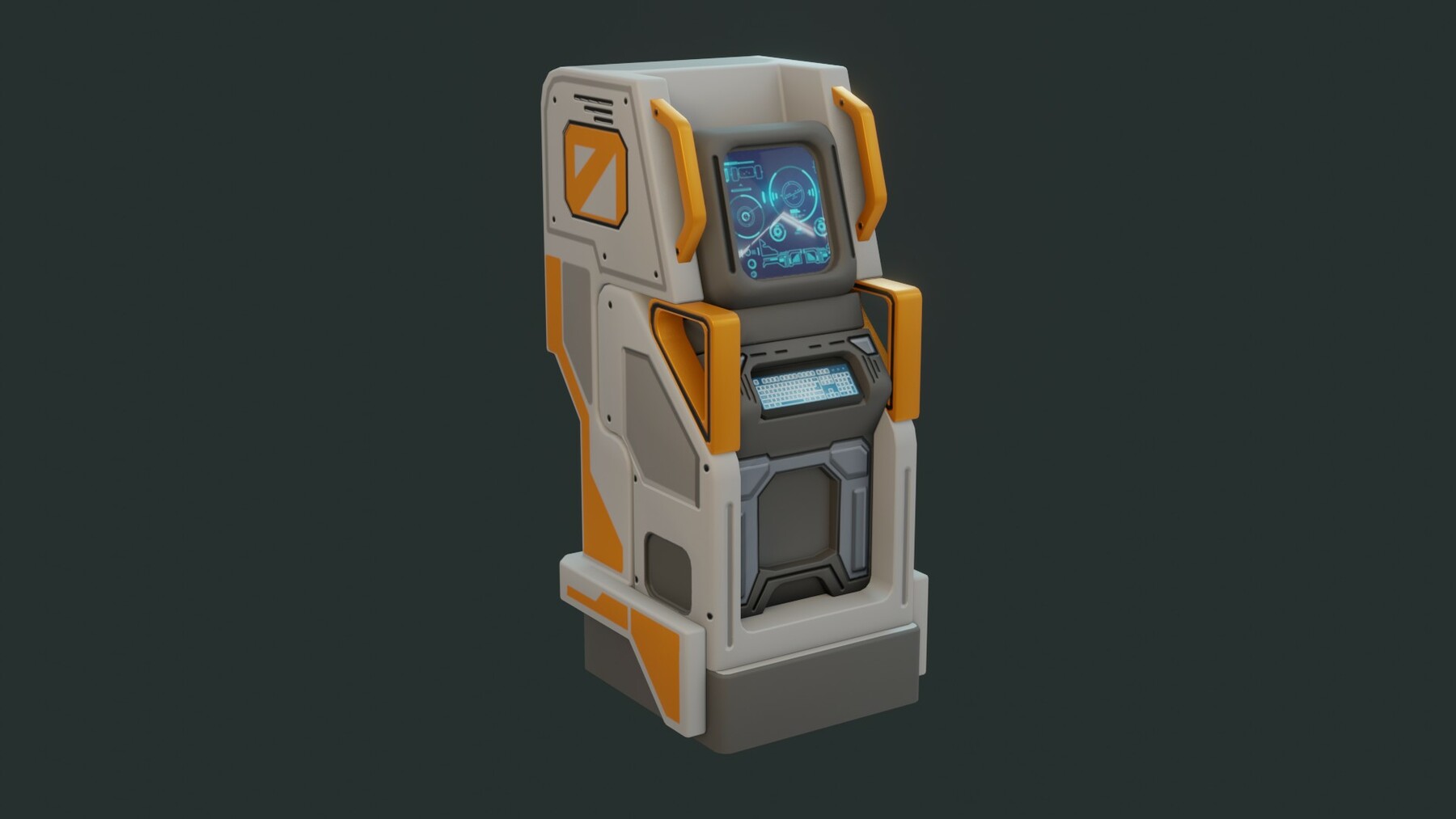 ArtStation - Sci-Fi Computer - Game Ready - PBR | Game Assets