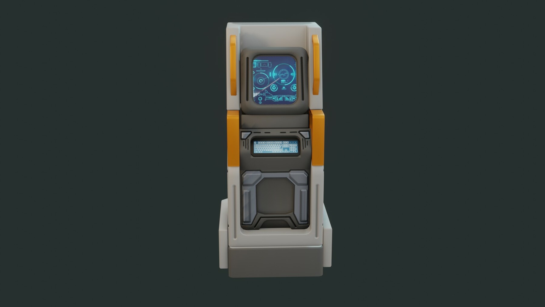 ArtStation - Sci-Fi Computer - Game Ready - PBR | Game Assets