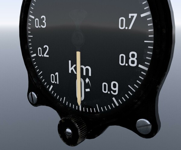 ArtStation - GERMAN ALTIMETER GAUGE | Game Assets