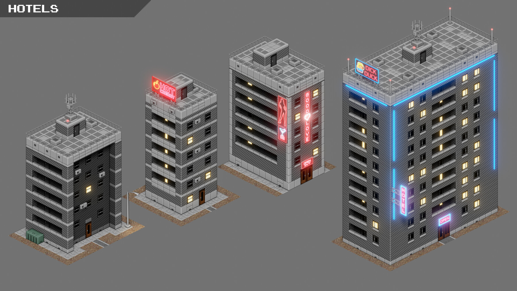 ArtStation - Game City Asset Pack | Game Assets