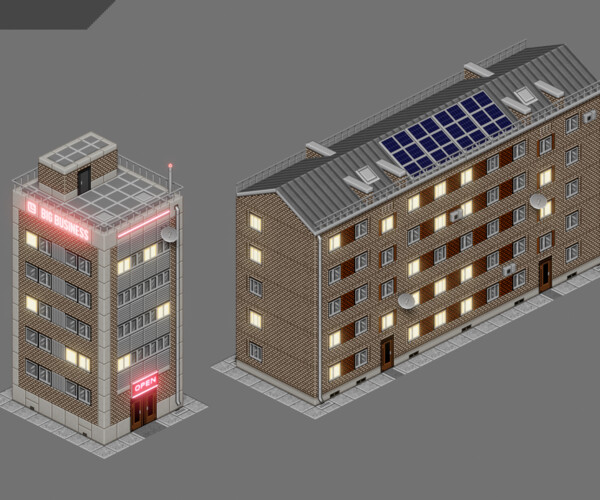 ArtStation - Game City Asset Pack | Game Assets