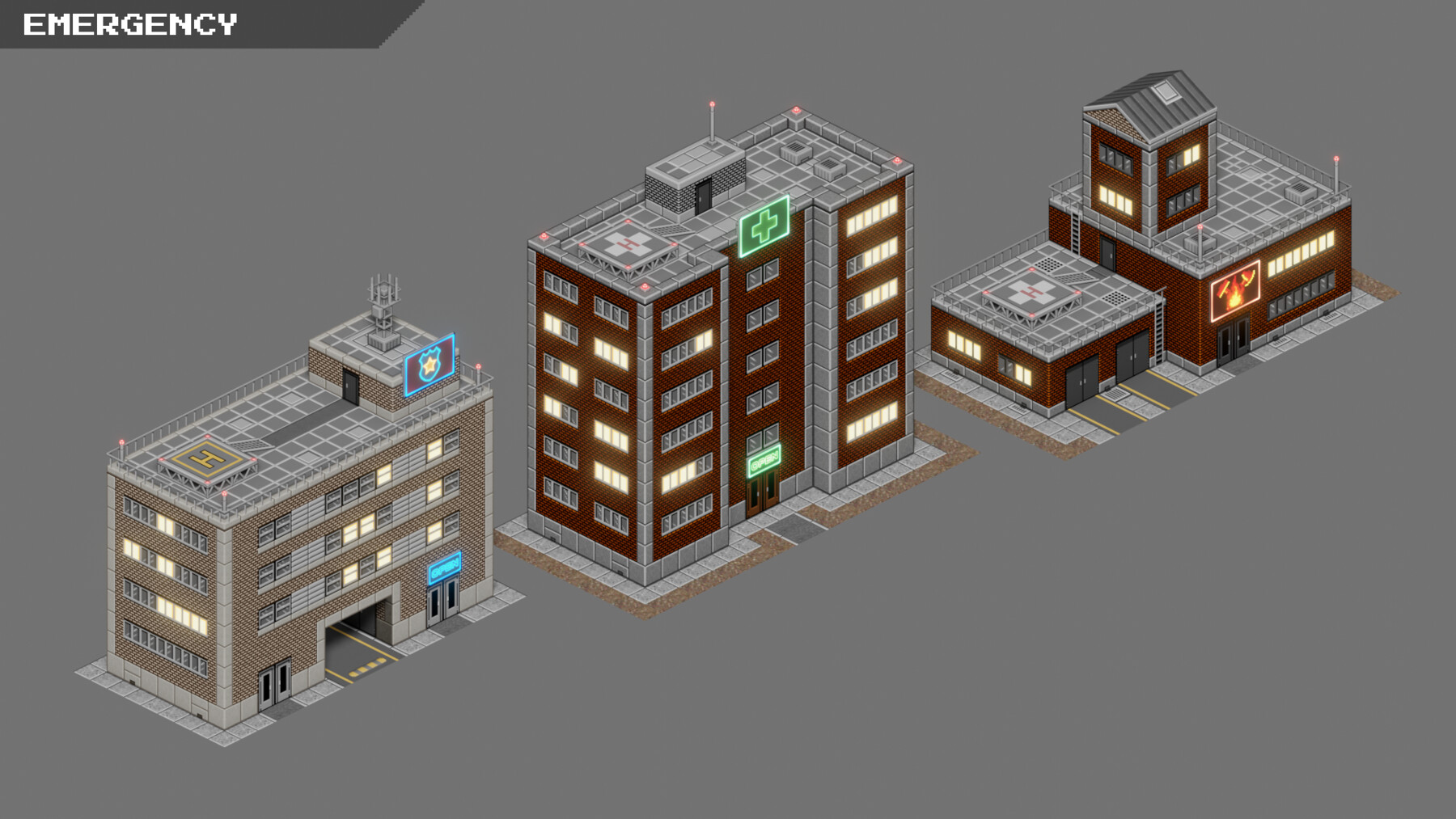 ArtStation - Game City Asset Pack | Game Assets