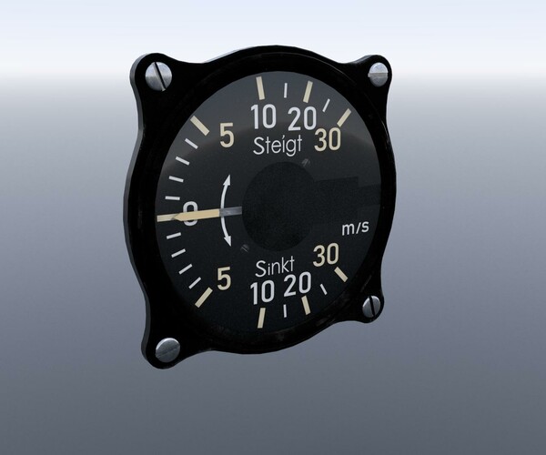 ArtStation - GERMAN RATE OF CLIMB INDICATOR | Game Assets