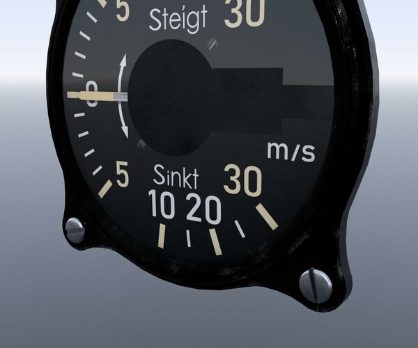 ArtStation - GERMAN RATE OF CLIMB INDICATOR | Game Assets