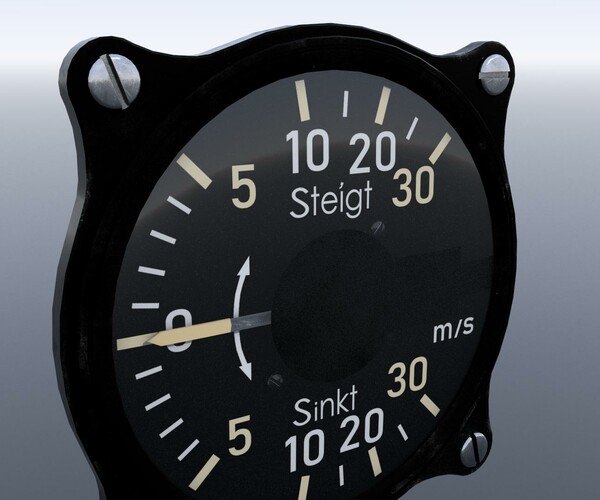 ArtStation - GERMAN RATE OF CLIMB INDICATOR | Game Assets