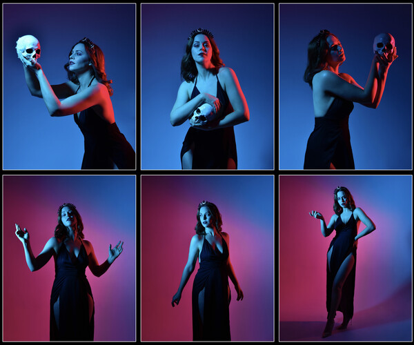 ArtStation - x168 Coloured light Portraits - Reference Pack | Resources