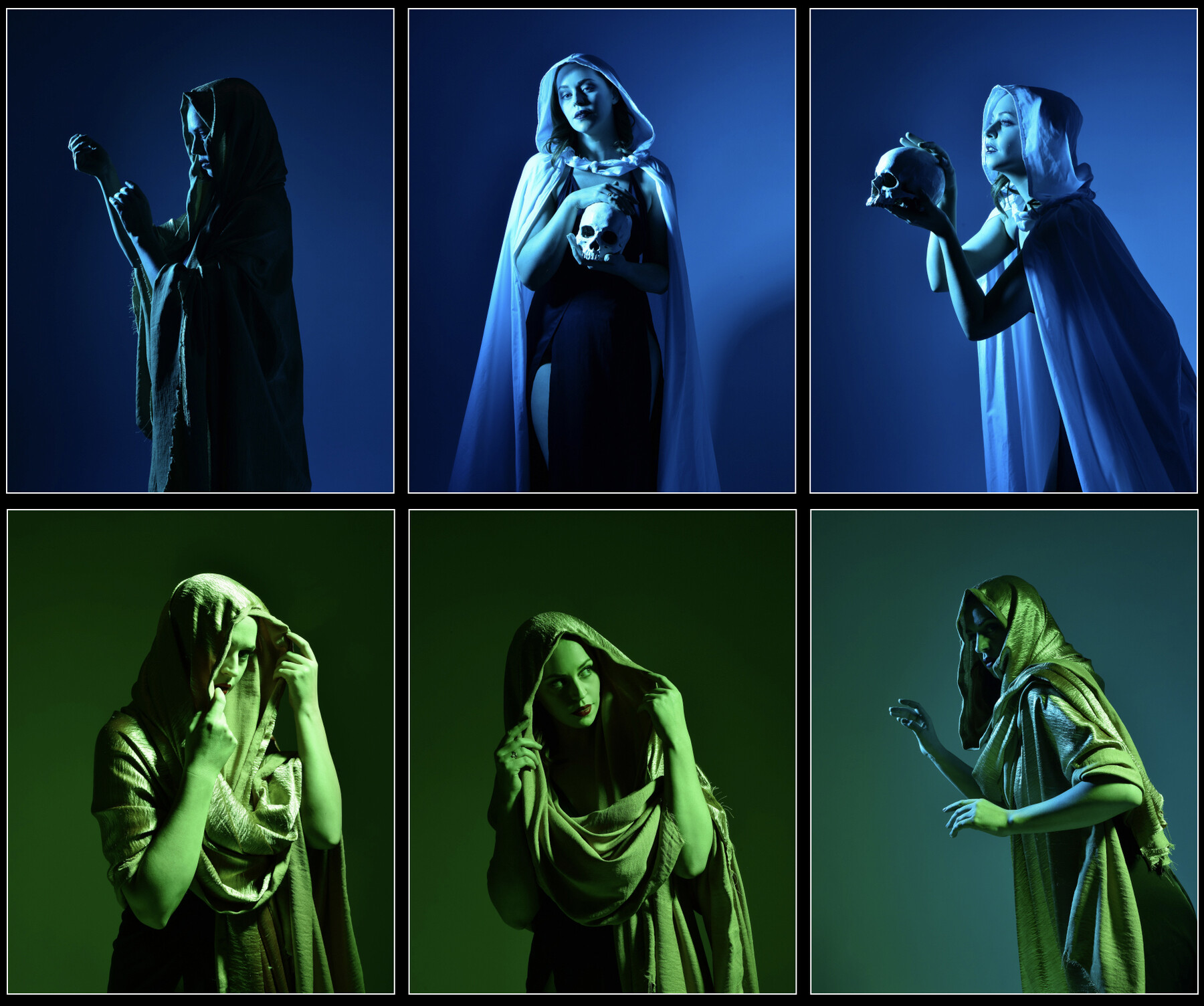 ArtStation - x168 Coloured light Portraits - Reference Pack | Resources