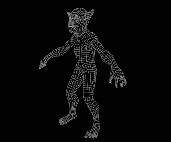 ArtStation - Wild Goblin with control rig / Epic skeleton /Low-poly ...