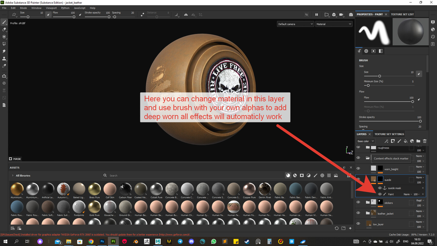 ArtStation - Worn leather | Game Assets