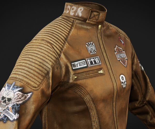 ArtStation - Worn leather | Game Assets